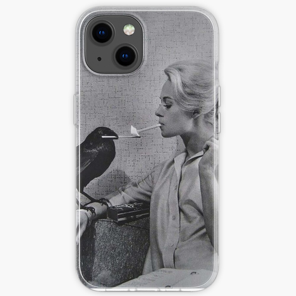 Tippi Hedren Having Her Cigarette Lit By A Crow On The Set Of The Birds Iphone Case For Sale