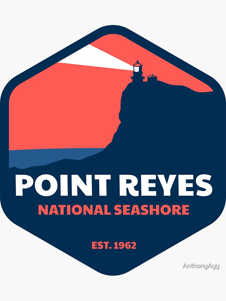 "Point Reyes National Seashore Badge" Sticker for Sale by AnthonyAyy ...
