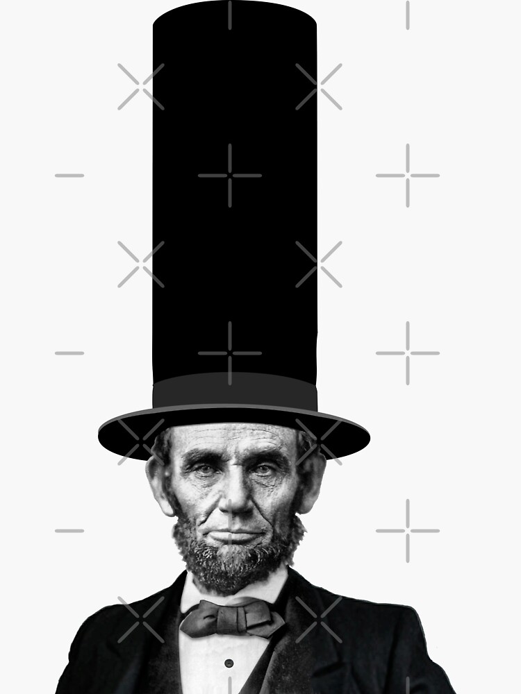 "Abraham Lincoln Presidential Fashion Statement" Sticker for Sale by ...