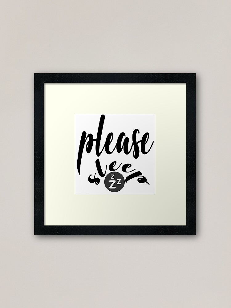 "Please Sleep, Black and white " Framed Art Print for Sale by HananJo ...