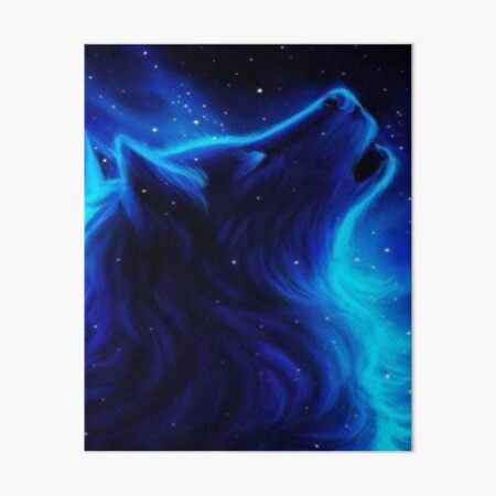 "Blue wolf." Art Board Print for Sale by abuomar30 | Redbubble