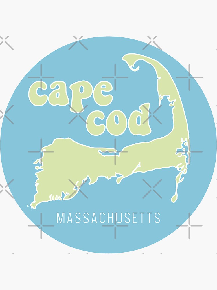 "Cape Cod" Sticker by amcdesigns | Redbubble