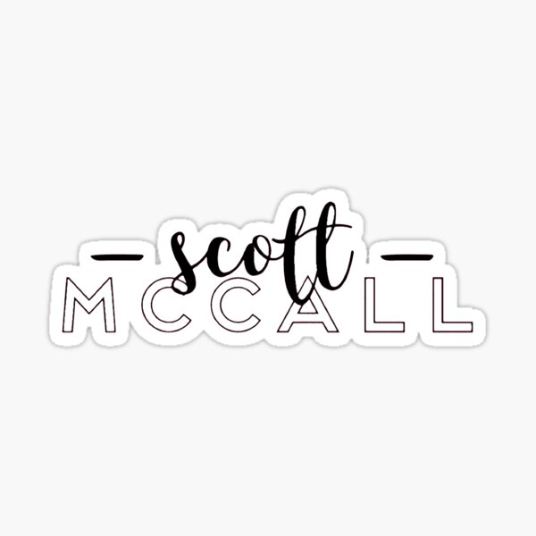 "scott mccall" Sticker for Sale by YasmeenACrafts | Redbubble
