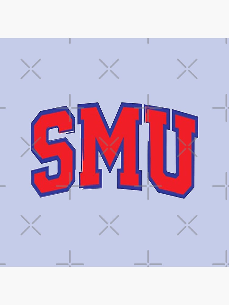 "SMU Brushed Outline" Poster for Sale by one-broke-kid | Redbubble