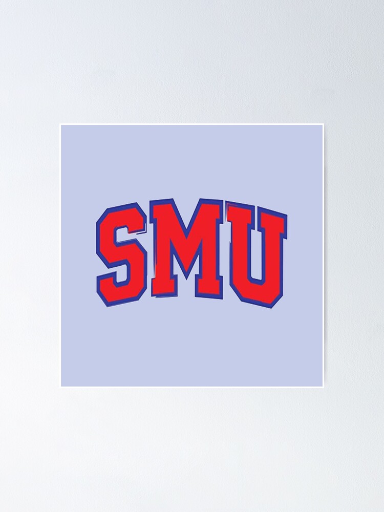 "SMU Brushed Outline" Poster for Sale by one-broke-kid | Redbubble
