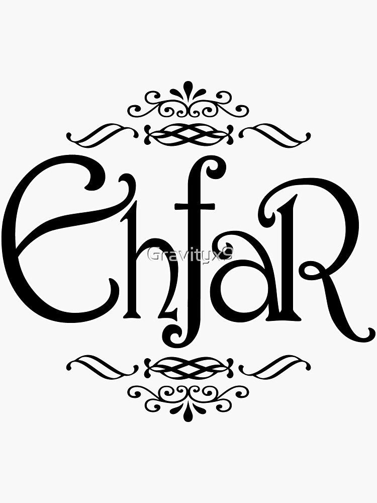 "EHFAR" Sticker by Gravityx9 | Redbubble