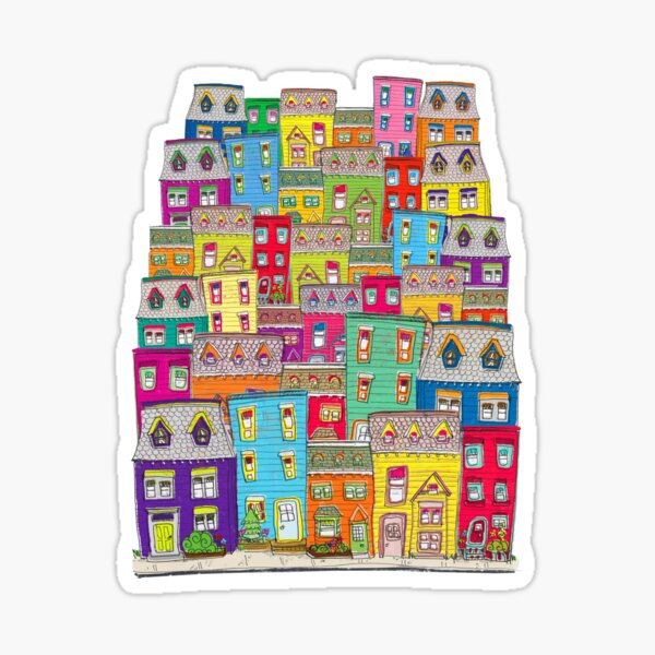 "Way Downtown" Sticker by fixtape | Redbubble