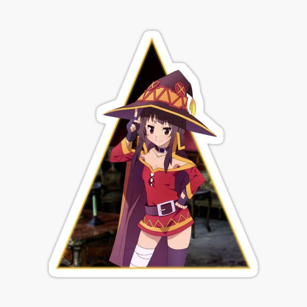 "Megumin is the best!" Sticker for Sale by puremaiden | Redbubble