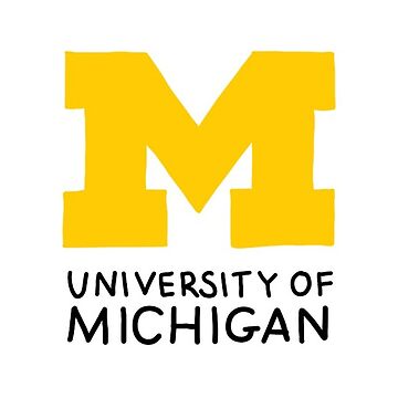 "uofm logo" Sticker for Sale by adela p | Redbubble