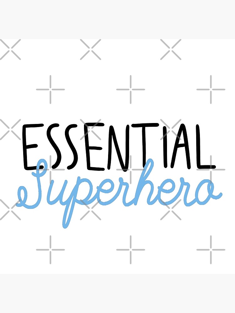"Essential Superhero - Blue" Poster by SandboxADesigns | Redbubble