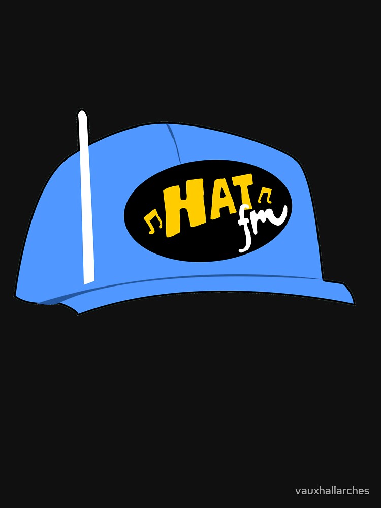 "Hat FM" T-shirt for Sale by vauxhallarches | Redbubble | hat fm t ...
