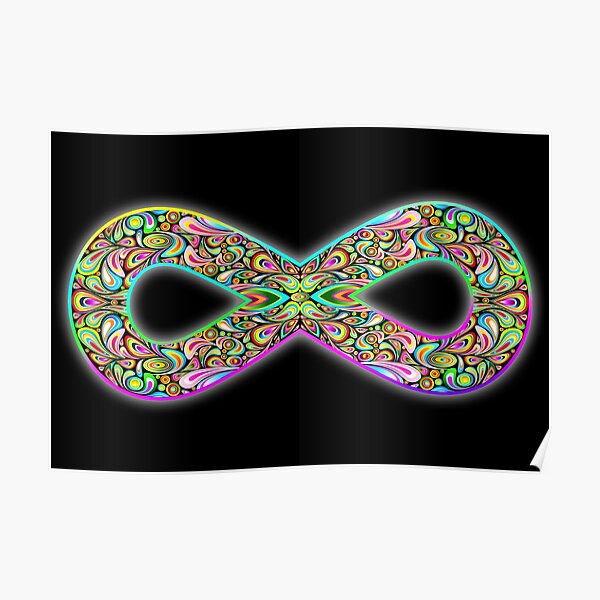 "Infinity Psychedelic Symbol " Poster by BluedarkArt | Redbubble