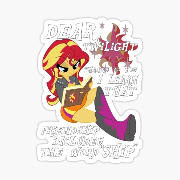 "Friend "ship" is magic!" Sticker for Sale by DistopiaDesing | Redbubble