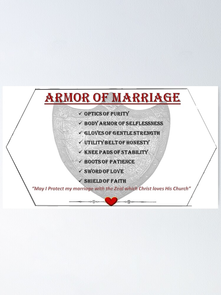 "armor of marriage" Poster for Sale by coffeecountyjim | Redbubble
