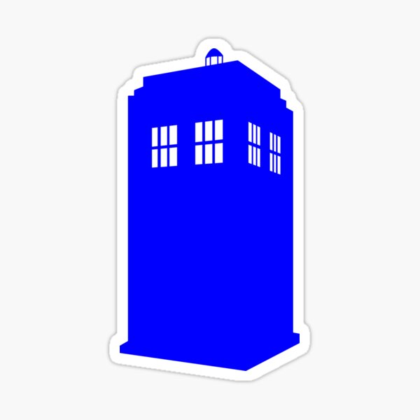 "Blue English Police Box" Sticker for Sale by beerman70 | Redbubble