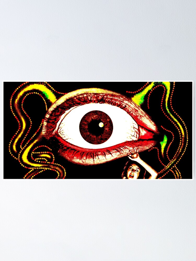 "THE CRAWLING EYE 1958 HORROR MOVIE!" Poster by CinemaObscura | Redbubble