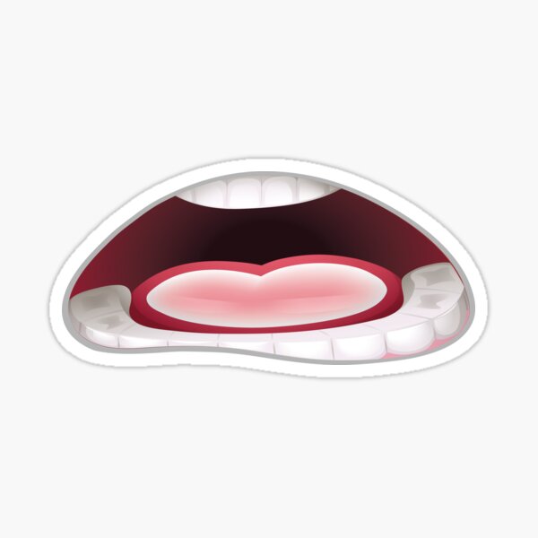 "Open Mouth" Sticker by BL3Designco | Redbubble