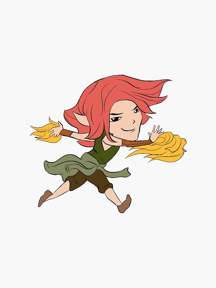 "Fireball Maki Chibi" Sticker for Sale by C-LARP | Redbubble