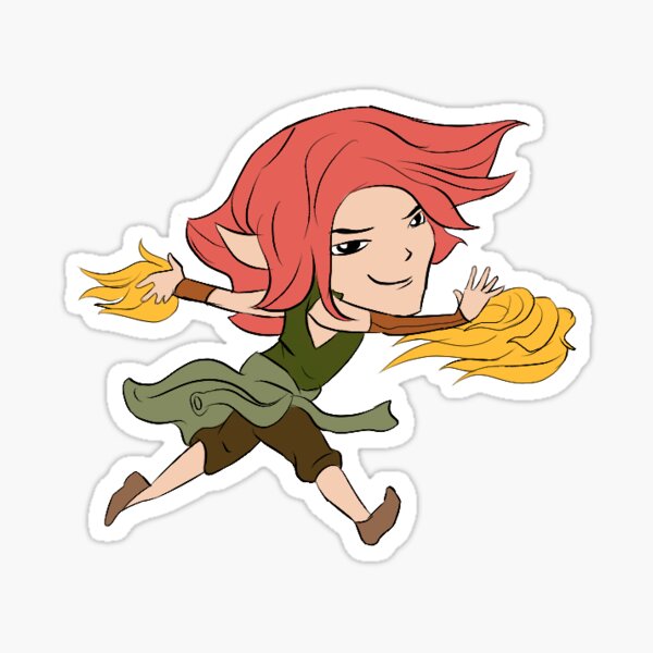 "Fireball Maki Chibi" Sticker for Sale by C-LARP | Redbubble