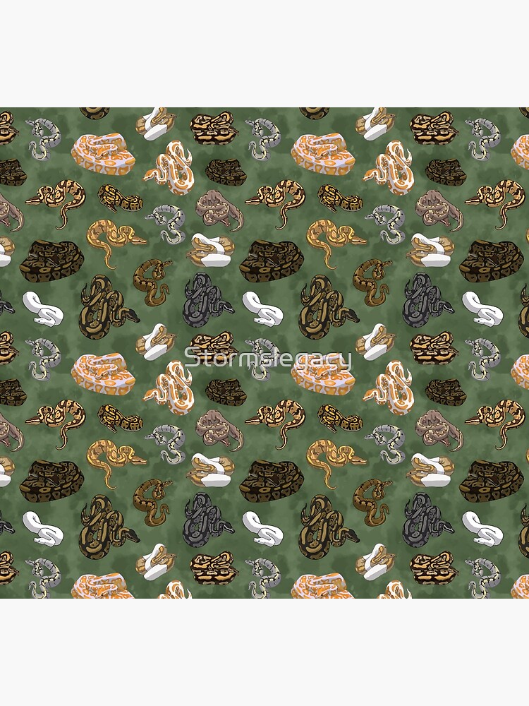 "Ball Python Morphs Pattern Moss Green" Socks for Sale by Stormslegacy ...
