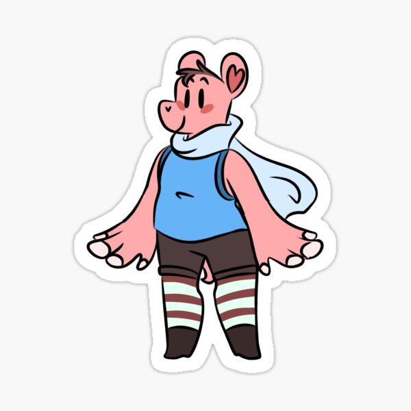 Sticker for Sale avec l'œuvre « Murray Hippo Fwoggo Edition » de l ...