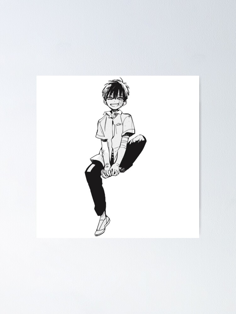 "Hanako Sitting Manga Cap" Poster for Sale by joojlia | Redbubble