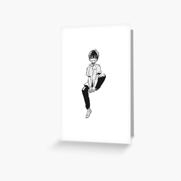 "Hanako Sitting Manga Cap" Greeting Card by joojlia | Redbubble