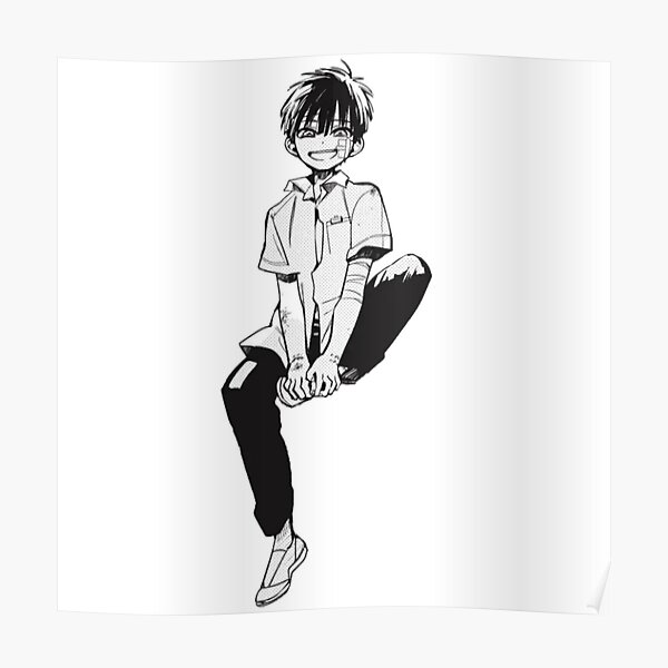 "Hanako Sitting Manga Cap" Poster for Sale by joojlia | Redbubble