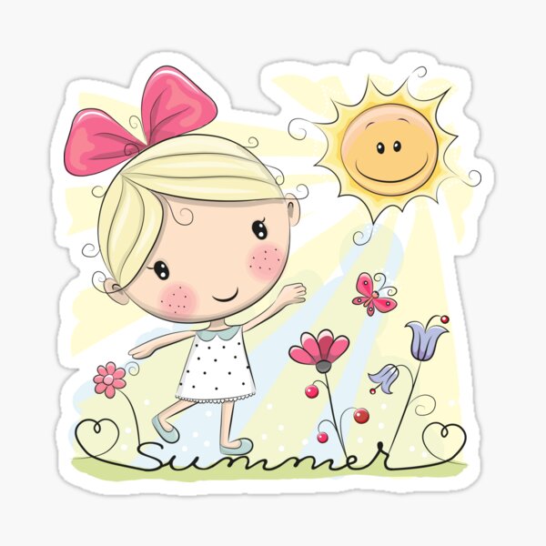 "Flower Girl" Sticker by SaedAnayet | Redbubble