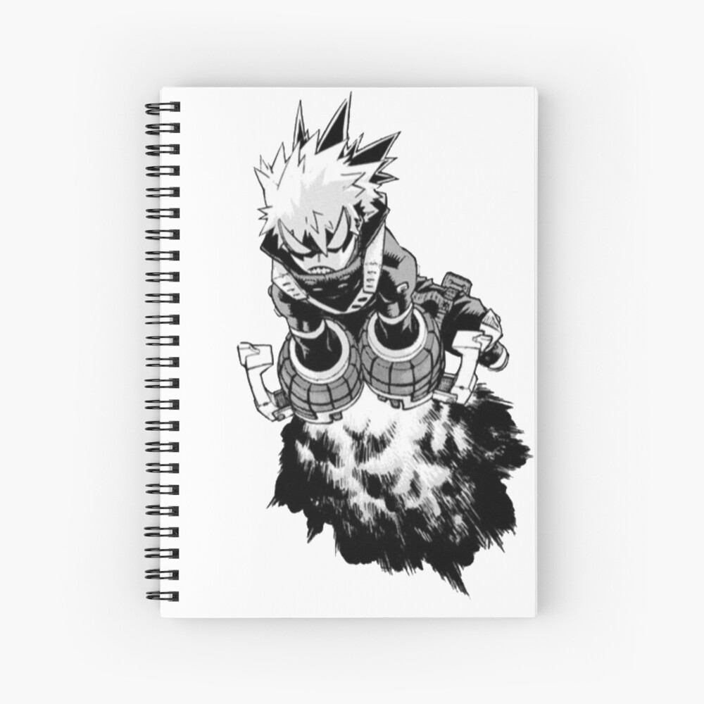 "Bakugo My Hero Academia Manga Cap" Spiral Notebook by joojlia | Redbubble