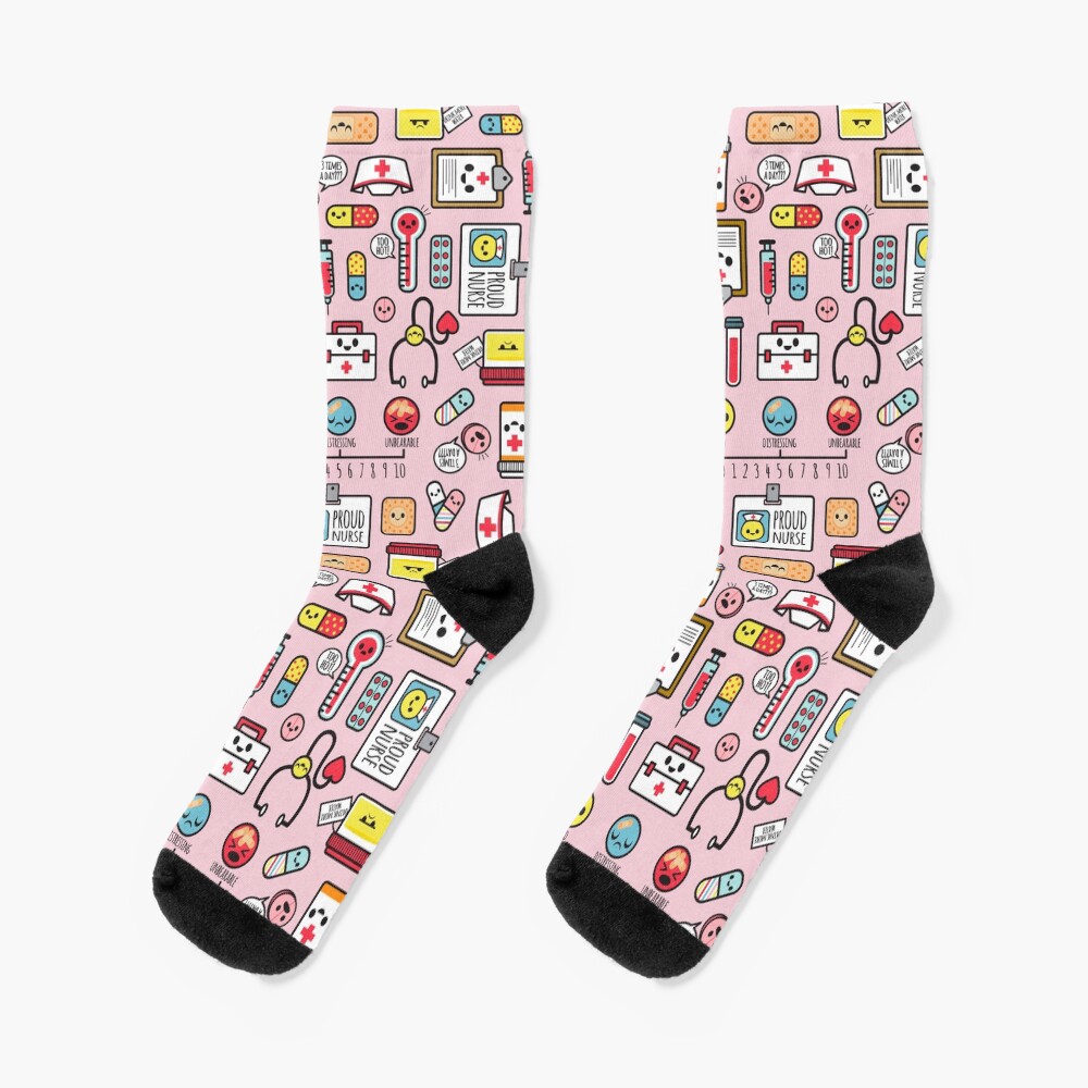 "Proud To Be a Nurse / Pink" Socks for Sale by jsongdesign | Redbubble