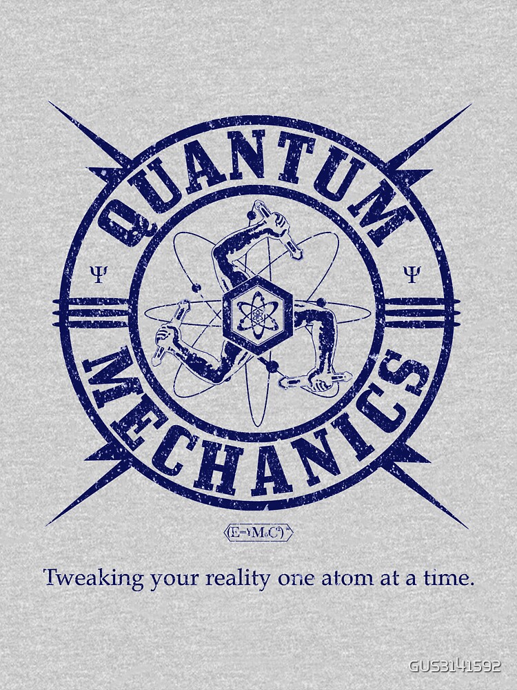"Quantum Mechanics Logo" T-shirt for Sale by GUS3141592 | Redbubble ...