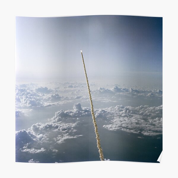 "Challenger Space Shuttle Launch Cape Canaveral" Poster for Sale by ...