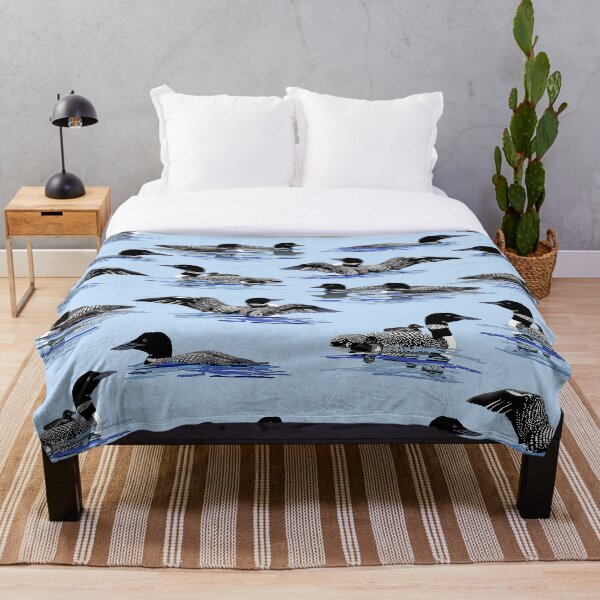 "Lots of Loons" Throw Blanket for Sale by kamkam19 | Redbubble
