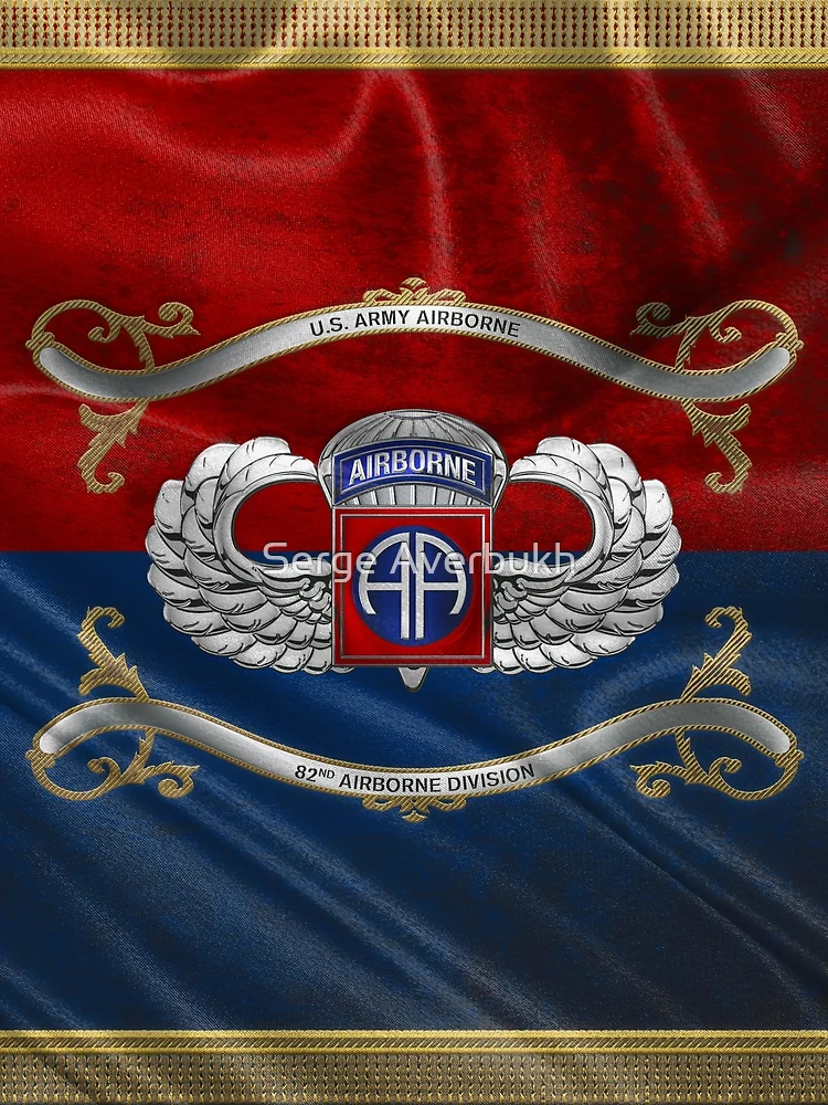 82nd Airborne Wings Flag 82nd Airborne Division 82 ABN Insignia Over
