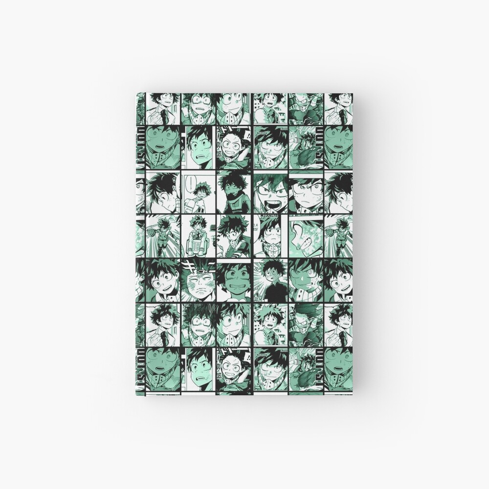 "Midoriya Izuku collage color version" Hardcover Journal by Angellinx3 ...