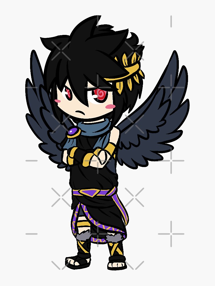 "Dark Pit Chibi" Sticker by KumoriDragon | Redbubble
