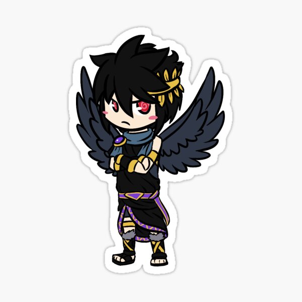 "Dark Pit Chibi" Sticker by KumoriDragon | Redbubble