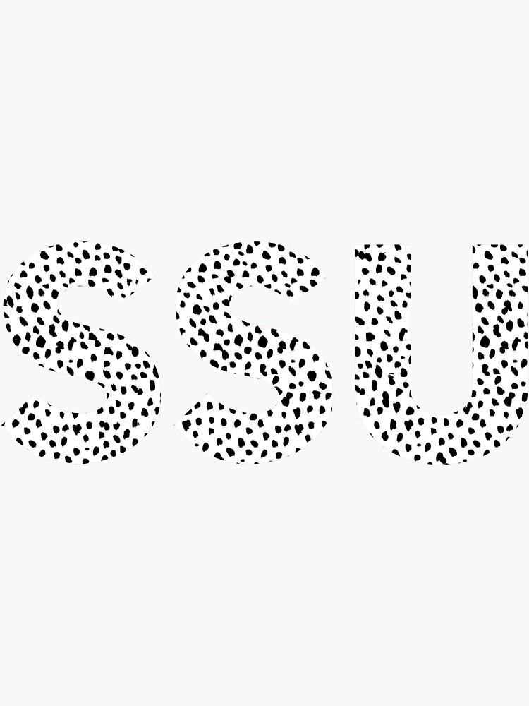 "Dotted SSU" Sticker for Sale by christinaciara | Redbubble