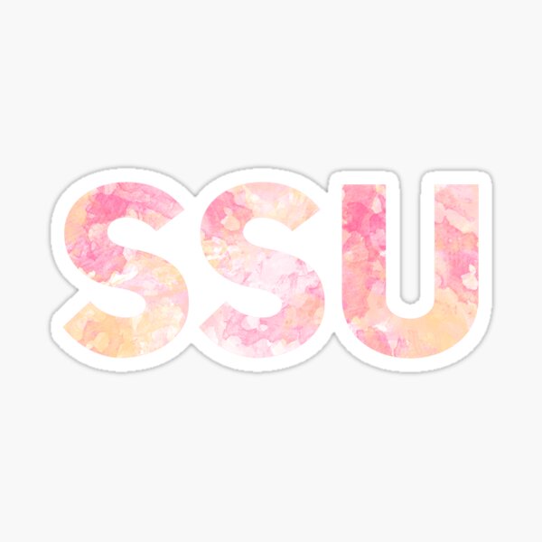 "Pink Watercolor SSU" Sticker for Sale by christinaciara | Redbubble