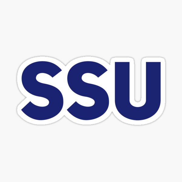 "Navy Blue SSU" Sticker by christinaciara | Redbubble