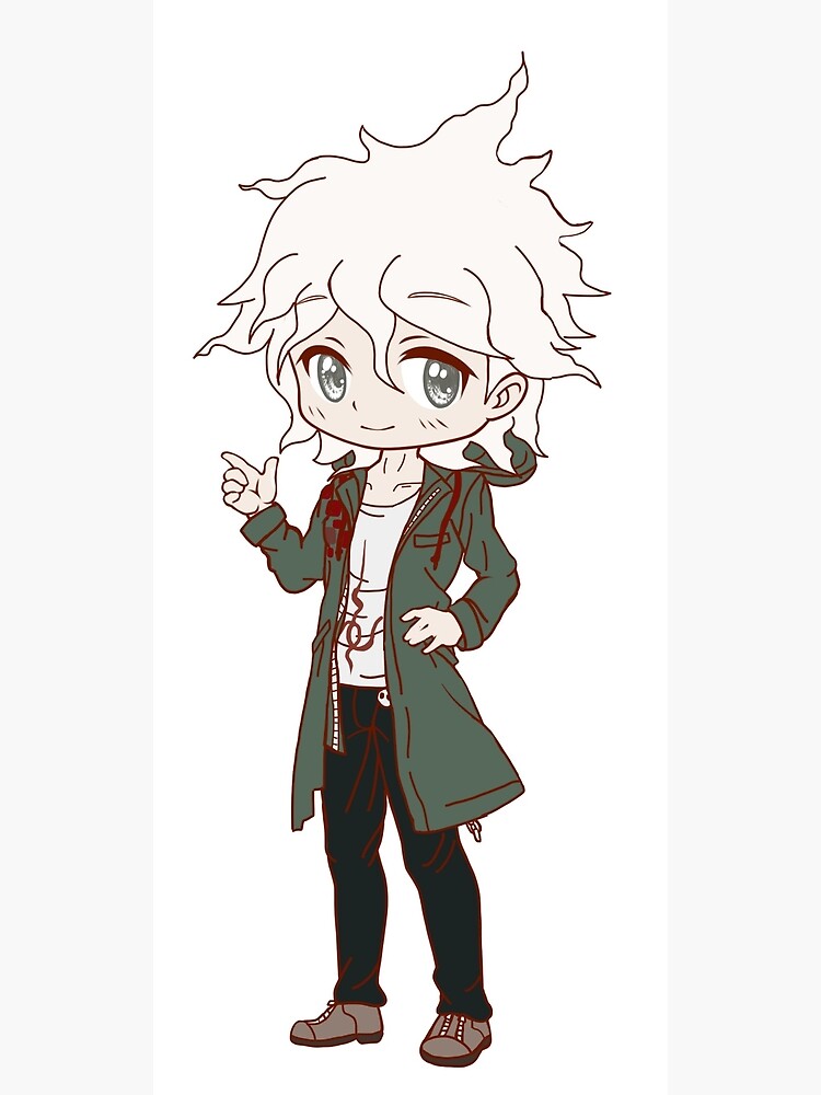 "Nagito Komaeda Danganronpa Chibi Cute" Art Print by amberlynnkoch ...