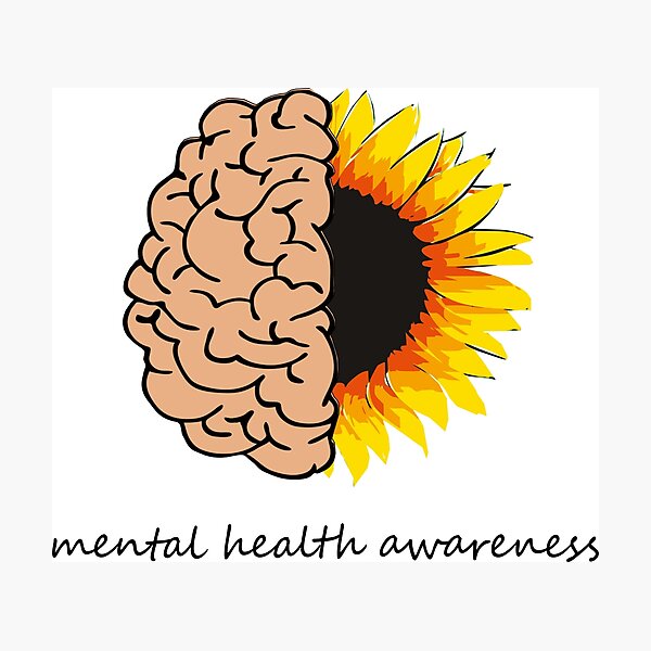 Mental Health Awareness Sunflower Photographic Prints Redbubble