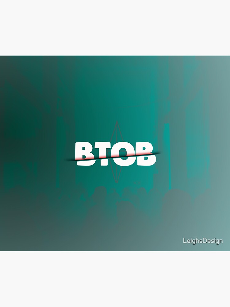 "BTOB Sliced Text" Sticker by LeighsDesign | Redbubble