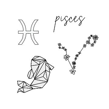 "Pisces Sticker Pack" Sticker for Sale by amaliasaliba | Redbubble
