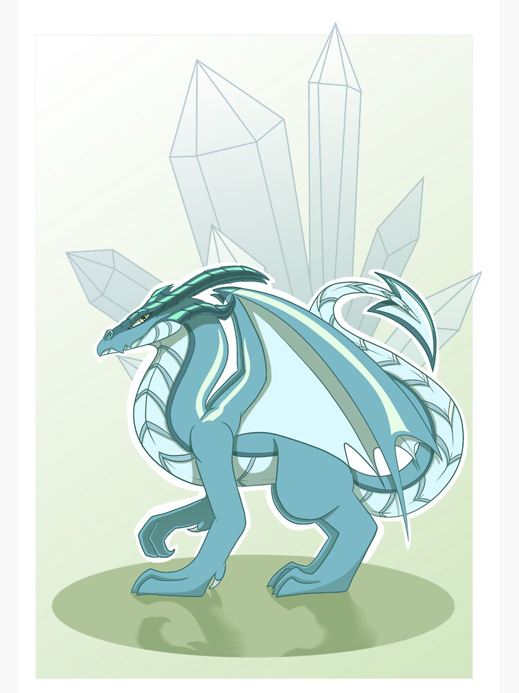 "Blue Crystal" Sticker by Bekssketches | Redbubble