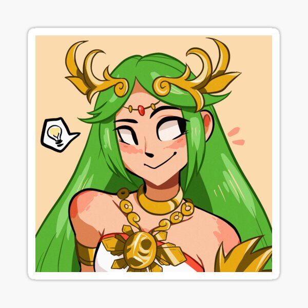 "Palutena kid icarus" Sticker for Sale by cinnamon-buns | Redbubble
