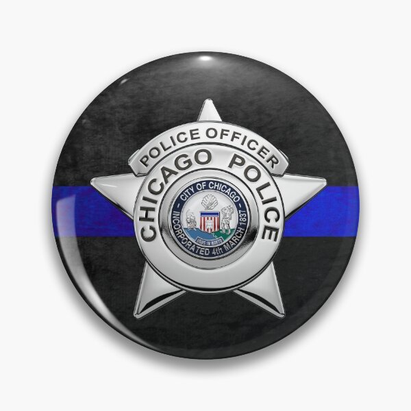 "Chicago Police Department Badge - CPD Police Officer Star over The ...