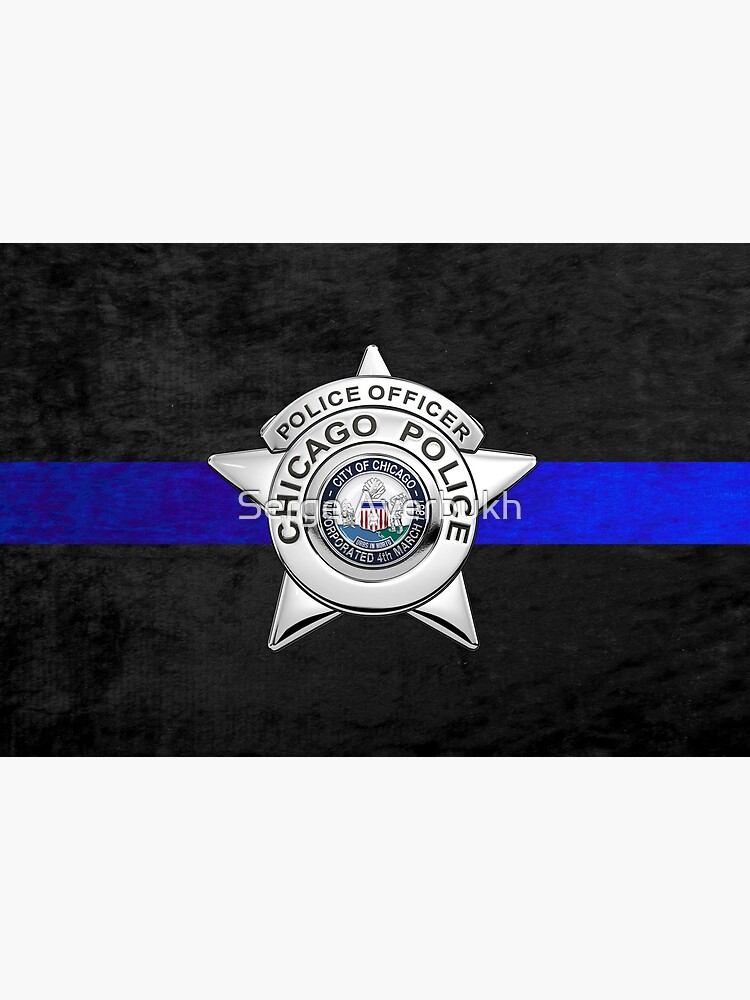 "Chicago Police Department Badge - CPD Police Officer Star over The ...