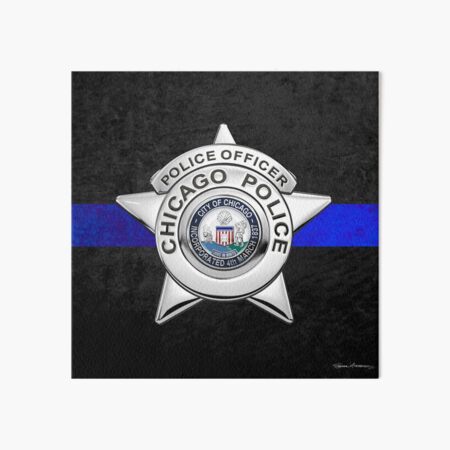 "Chicago Police Department Badge - CPD Police Officer Star over The ...